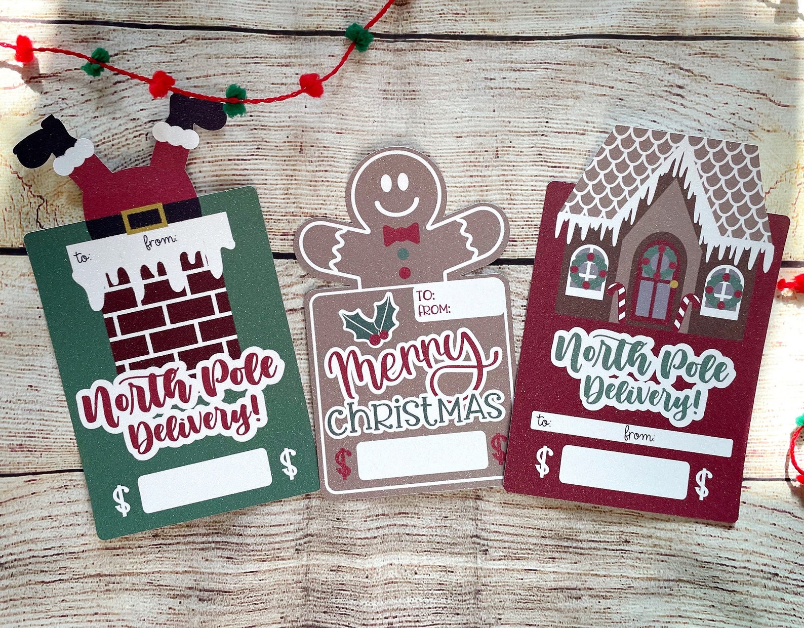 Christmas Money Holder Gift Cards Christmas Gift for All - Etsy