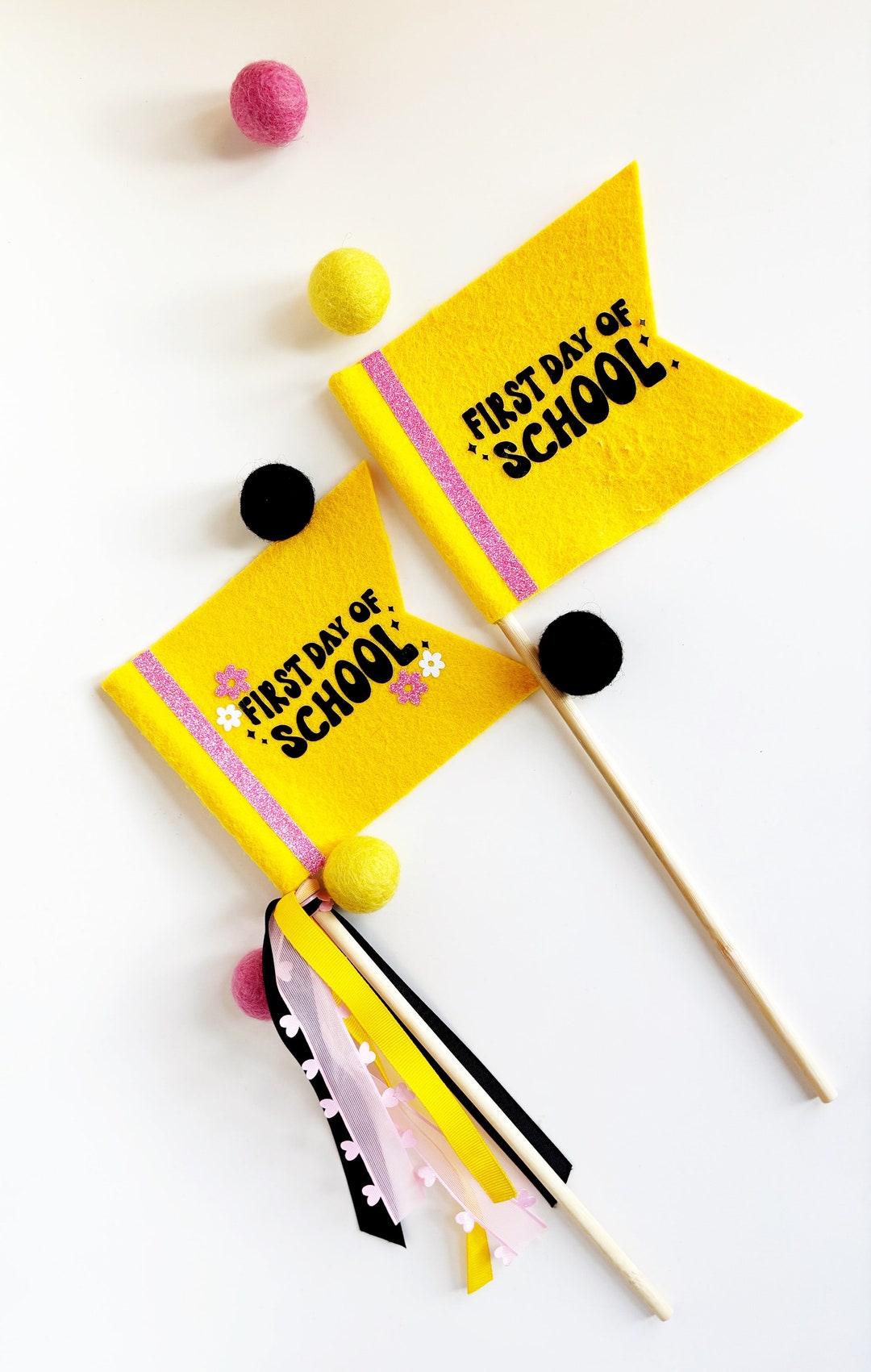First Day of School Pennant Flags - Perfect Picture Props for Kids - Etsy