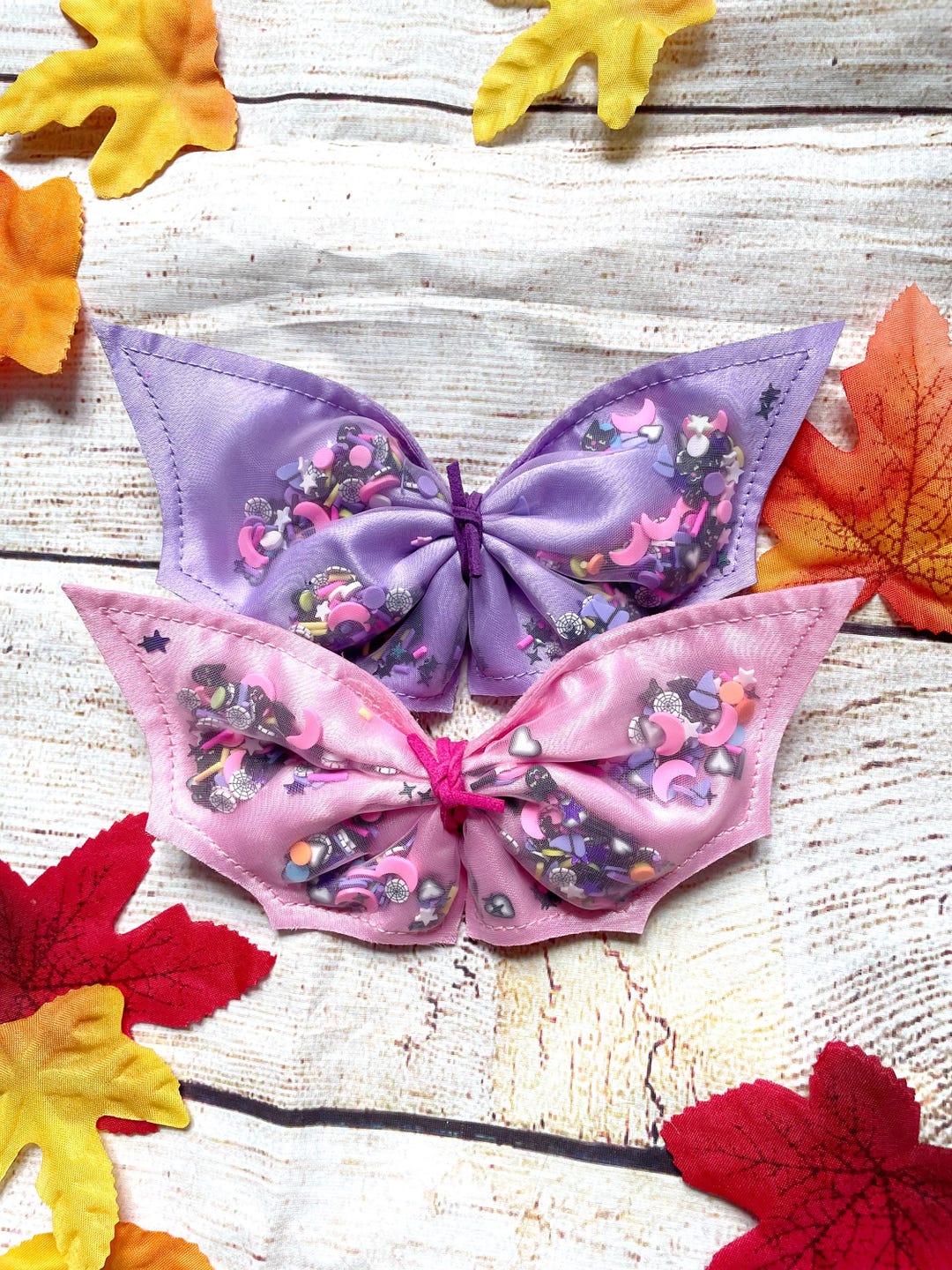 Bat Shaker Hair Bows|halloween Bows for Girls| - Etsy