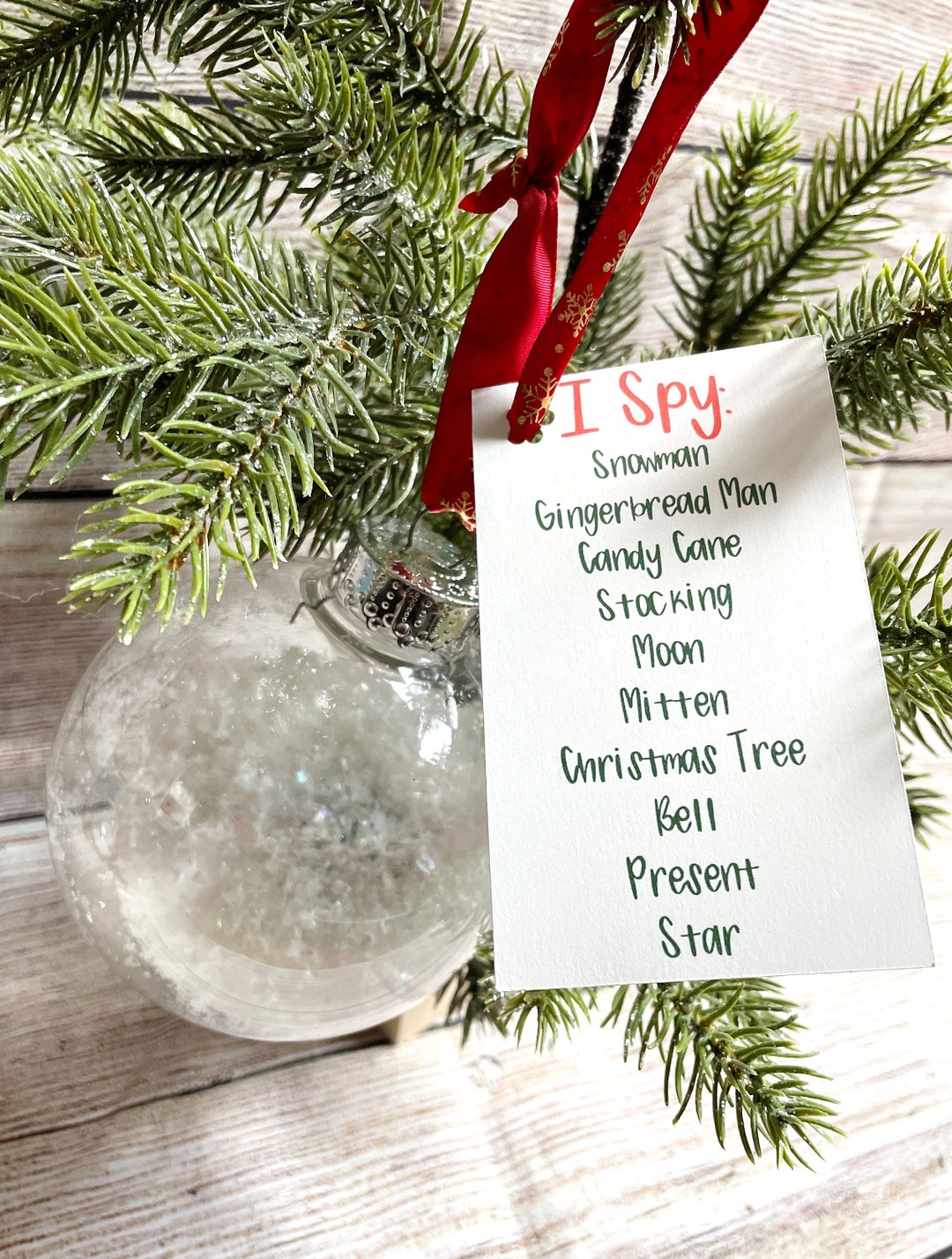 I Spy Christmas Ornaments - Fun & Interactive Gift for Kids - Etsy