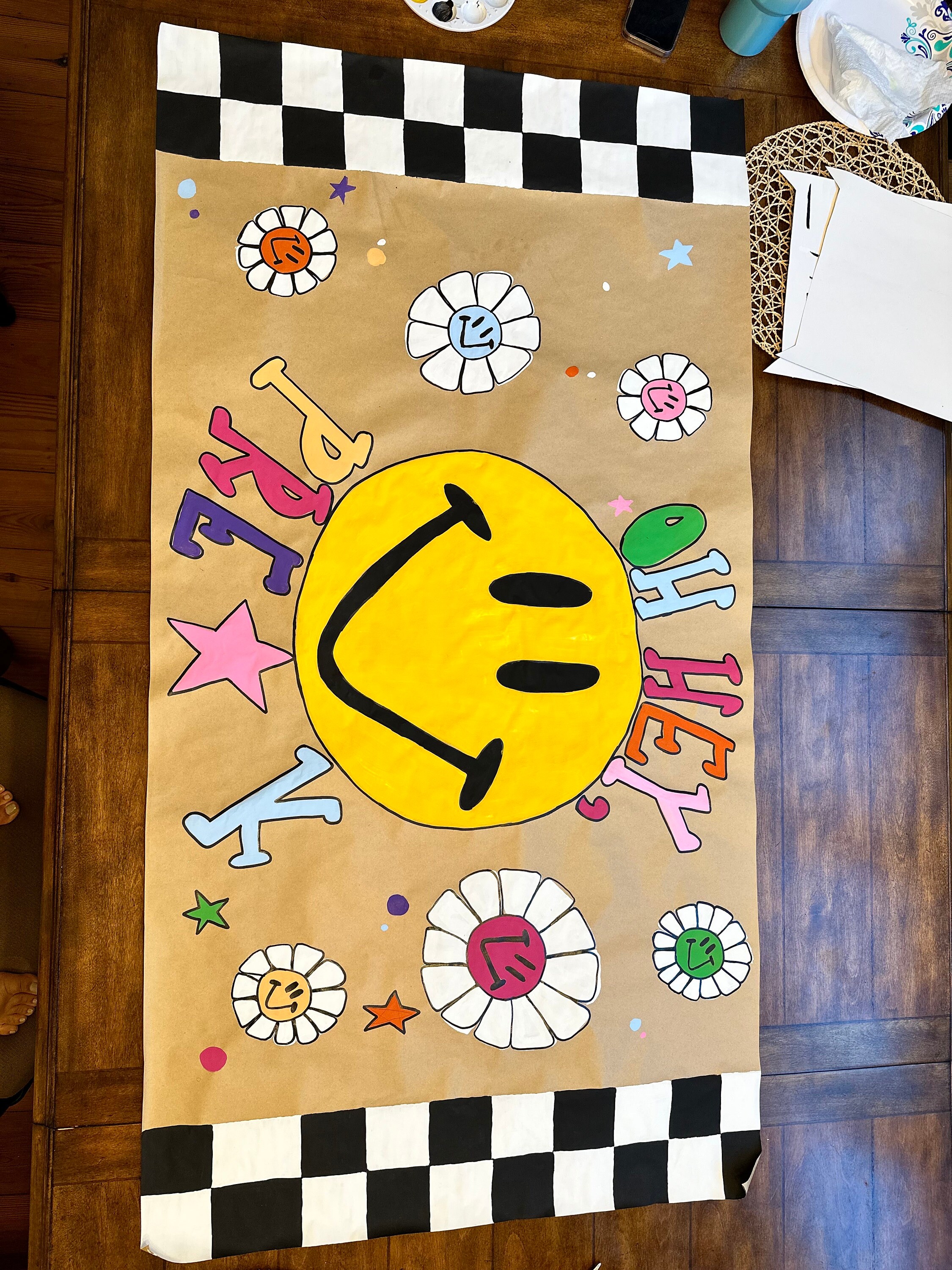 First Day of School Brown Paper Sign - Etsy