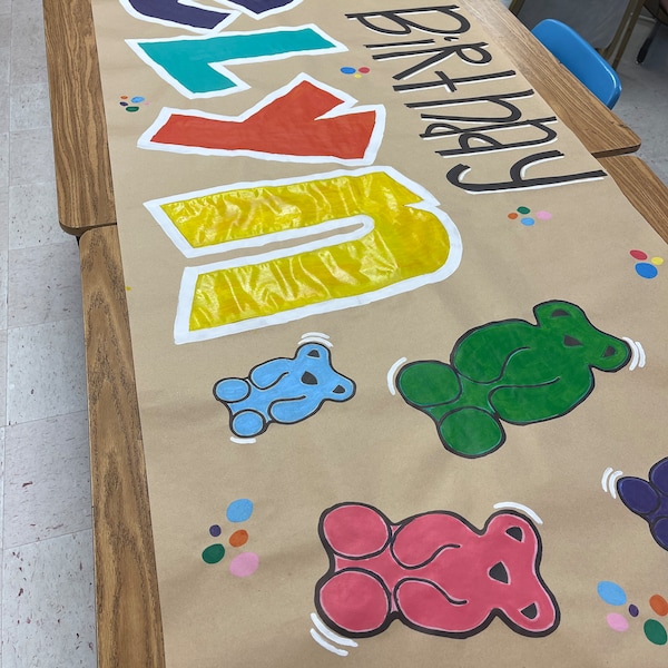 Painted Brown Paper Signs - Etsy