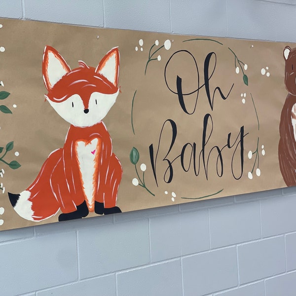 Baby Shower Butcher Paper Sign - Etsy