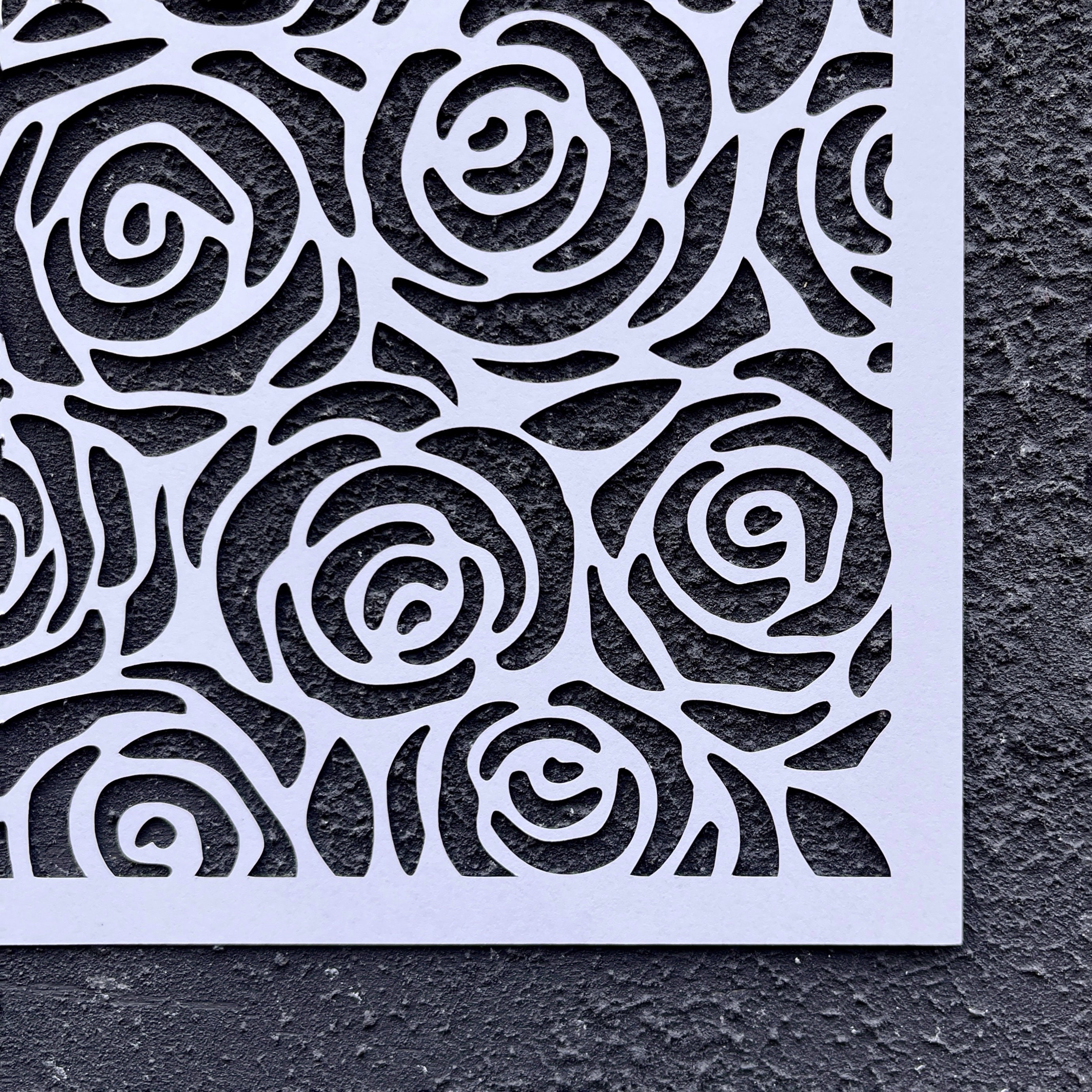 Flower Pattern Card Template SVG, PNG, Pdf, Jpg Files for Cricut ...