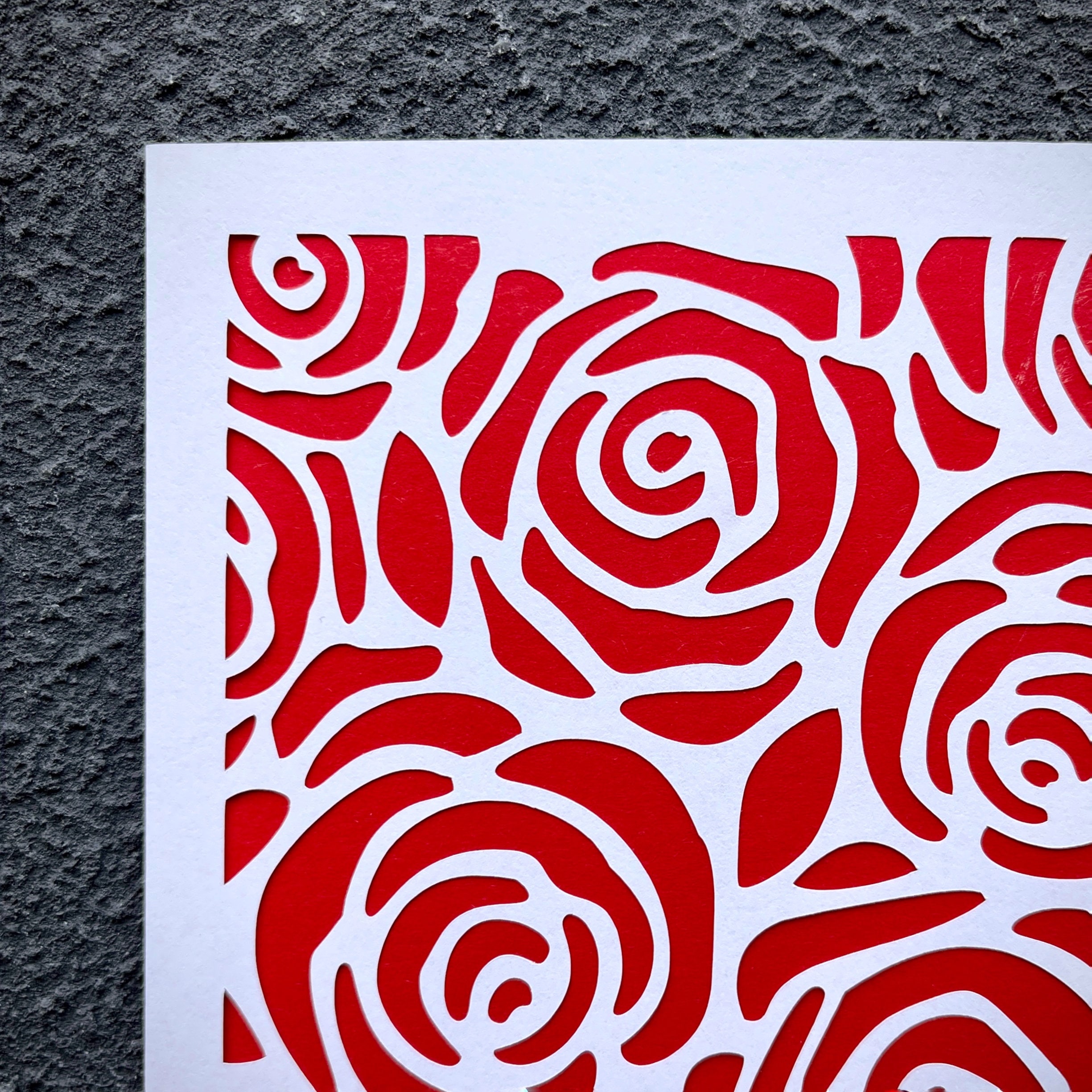 Flower Pattern Card Template SVG, PNG, Pdf, Jpg Files for Cricut ...