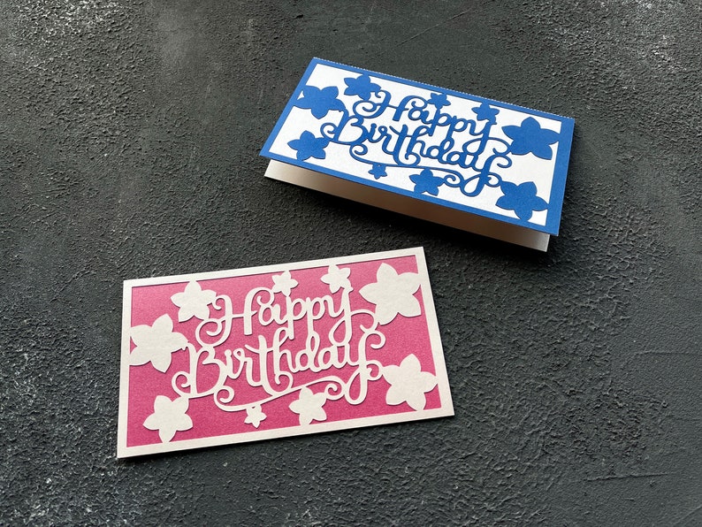 Birthday Card SVG, Birthday Card DFX, Jpg, Png, Pdf. Cut Files for ...