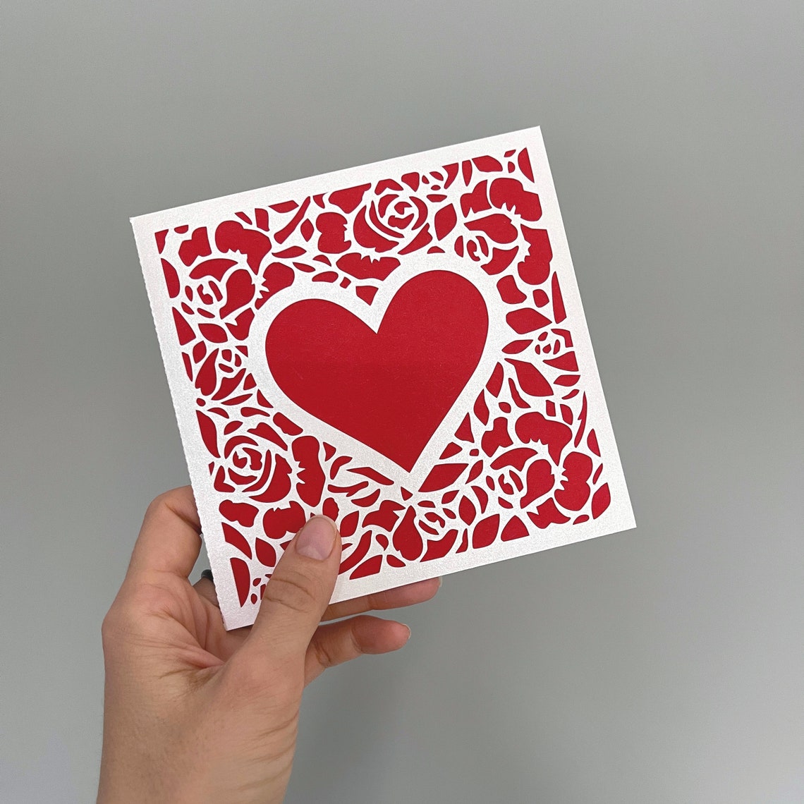 Valentine's Day Card SVG, Studio3, PNG. Valentine's Heart Fold Card ...