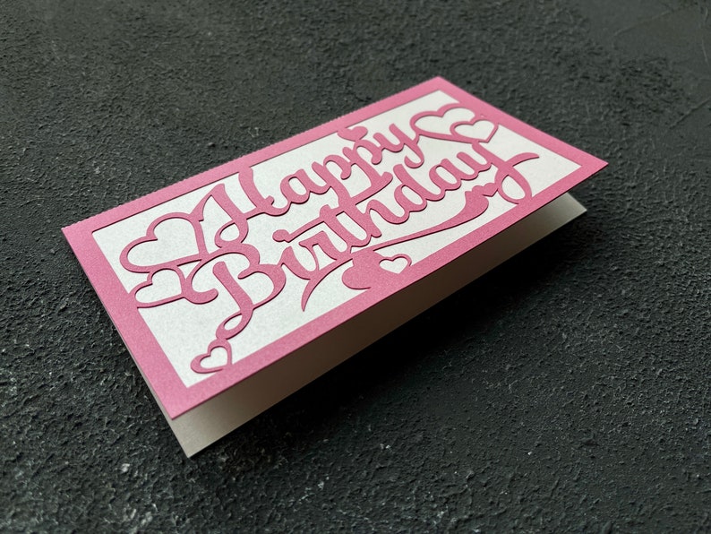 Birthday Card SVG. Cut File DXF, PNG, Pdf, Jpg. Digital File for Cricut ...