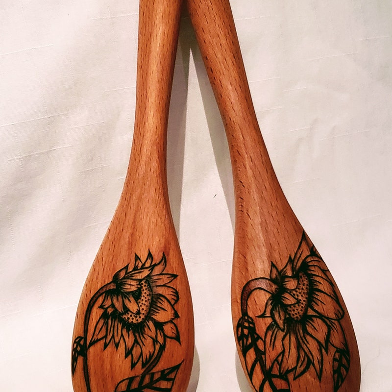 Wood Burned Spoons - Etsy