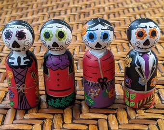 Day of the Dead Pegs - Etsy