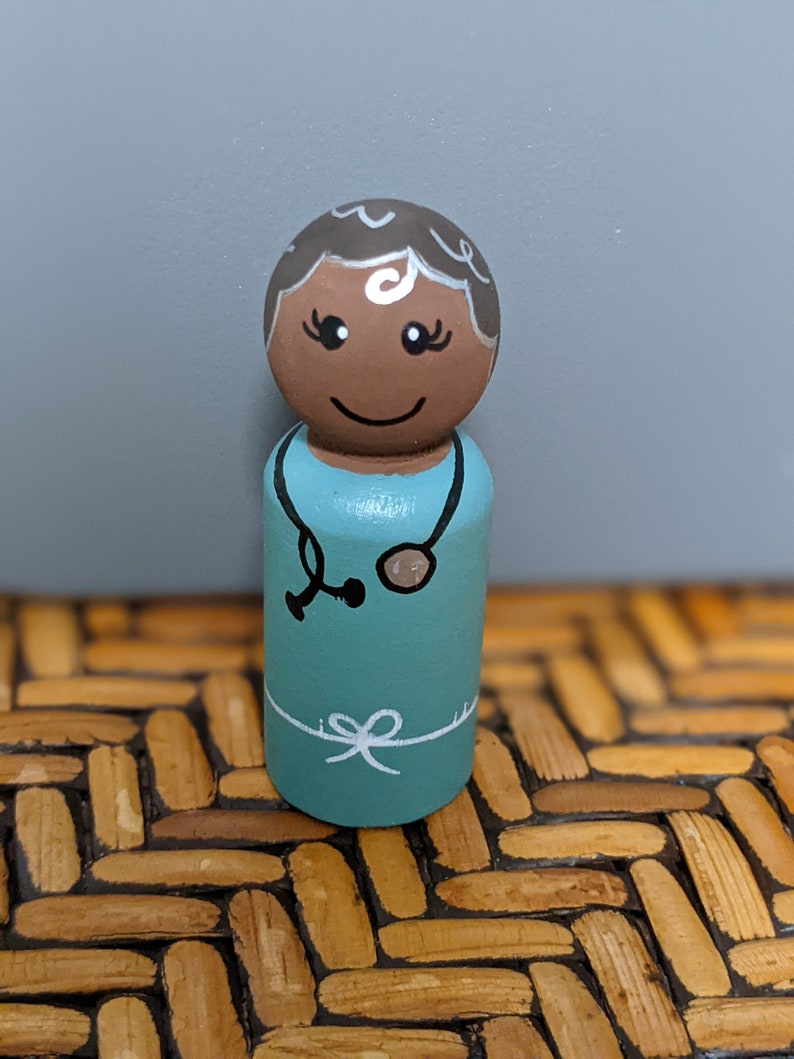 Diverse Community Helpers Peg Dolls Set of 8 - Etsy