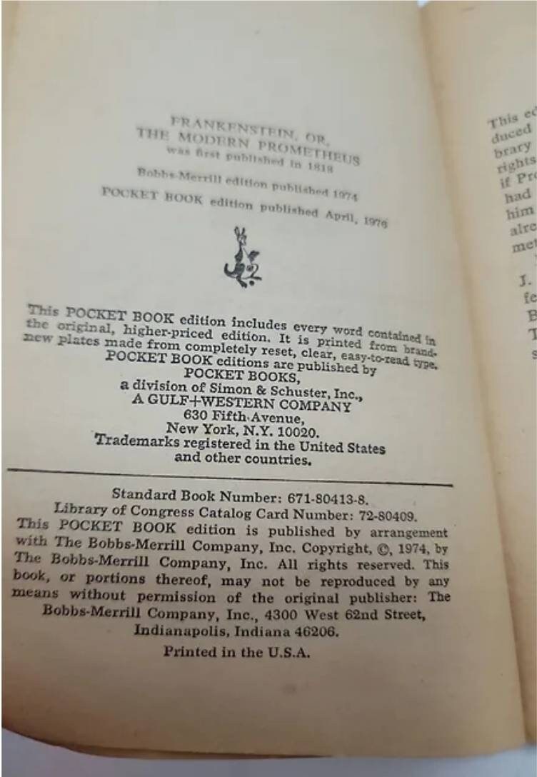 Frankenstein by Mary Wollstonecraft Shelley, the Original 1818 Text ...