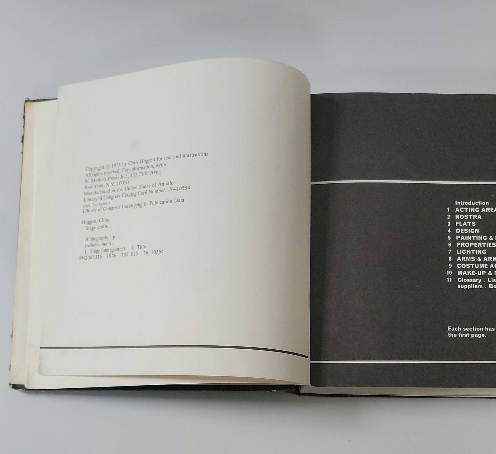 Stage Crafts by Chris Hoggett - Vintage Hardcover 1975 - Packed With ...