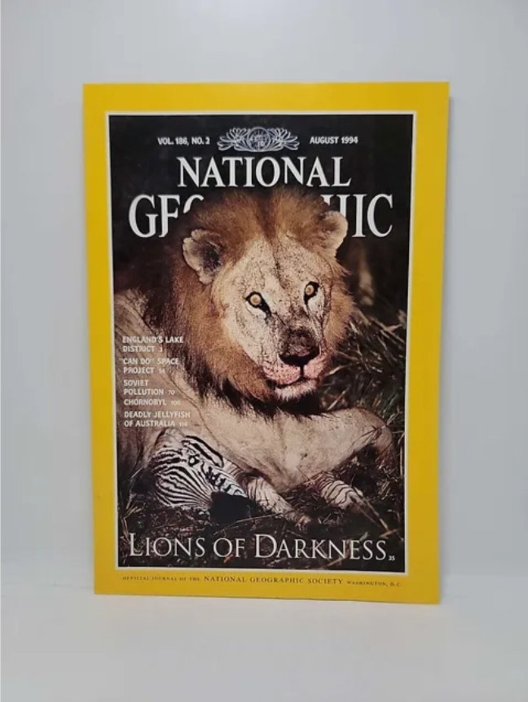National Geographic: Lions of Darkness, August 1994, is a Captivating ...