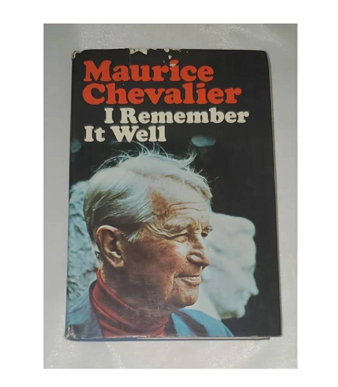 I Remember It Well by Maurice Chevalier - Vintage Hardcover 1970 - Etsy
