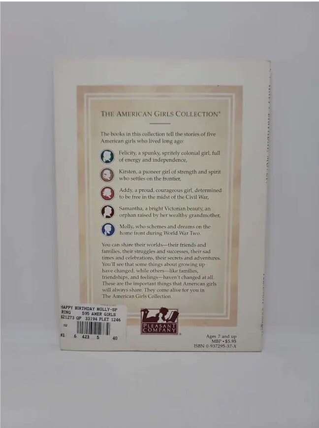 Happy Birthday Molly the American Girls Collection A - Etsy