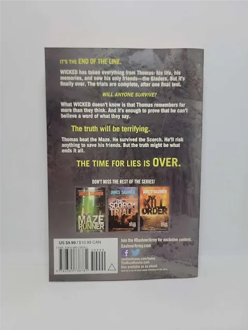 The Death Cure maze Runner, Book Three Paperback January 8, 2013 by ...