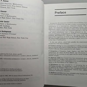 Integrated Mathematics: Course 2 Hardcover – January 1, 1990 by Isidore ...