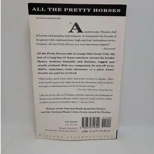 All the Pretty Horses (the Border Trilogy, Book 1) Paperback – January ...