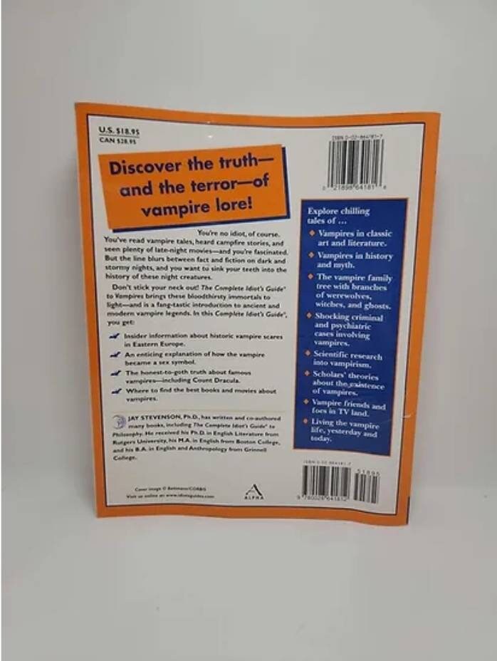 The Complete Idiot's Guide to Vampires Paperback September 17, 2001 by ...