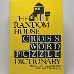 The Random House Crossword Puzzle Dictionary - Hardcover - Etsy