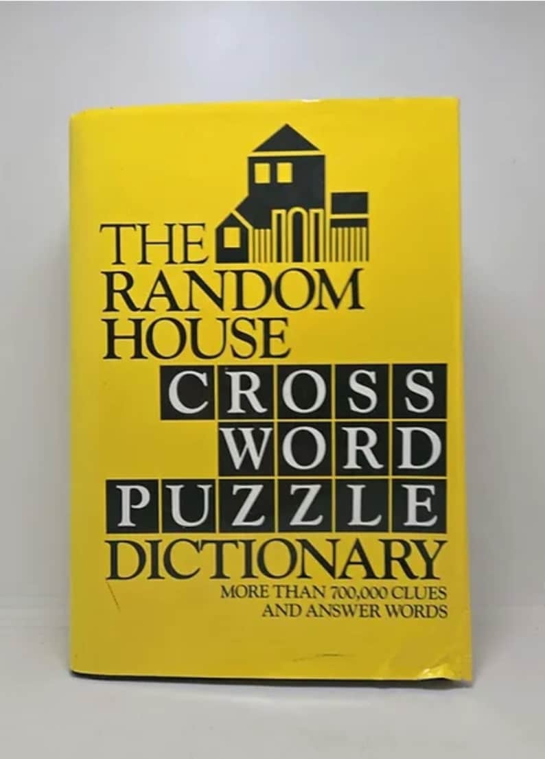 The Random House Crossword Puzzle Dictionary - Hardcover - Etsy