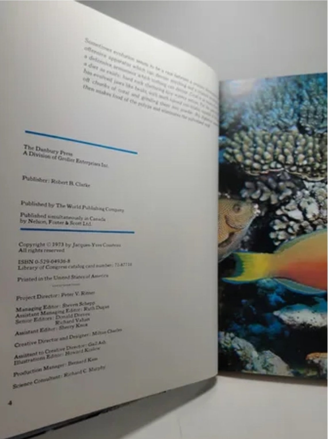 The Ocean World of Jacques Cousteau 1973 Hardcover - Etsy