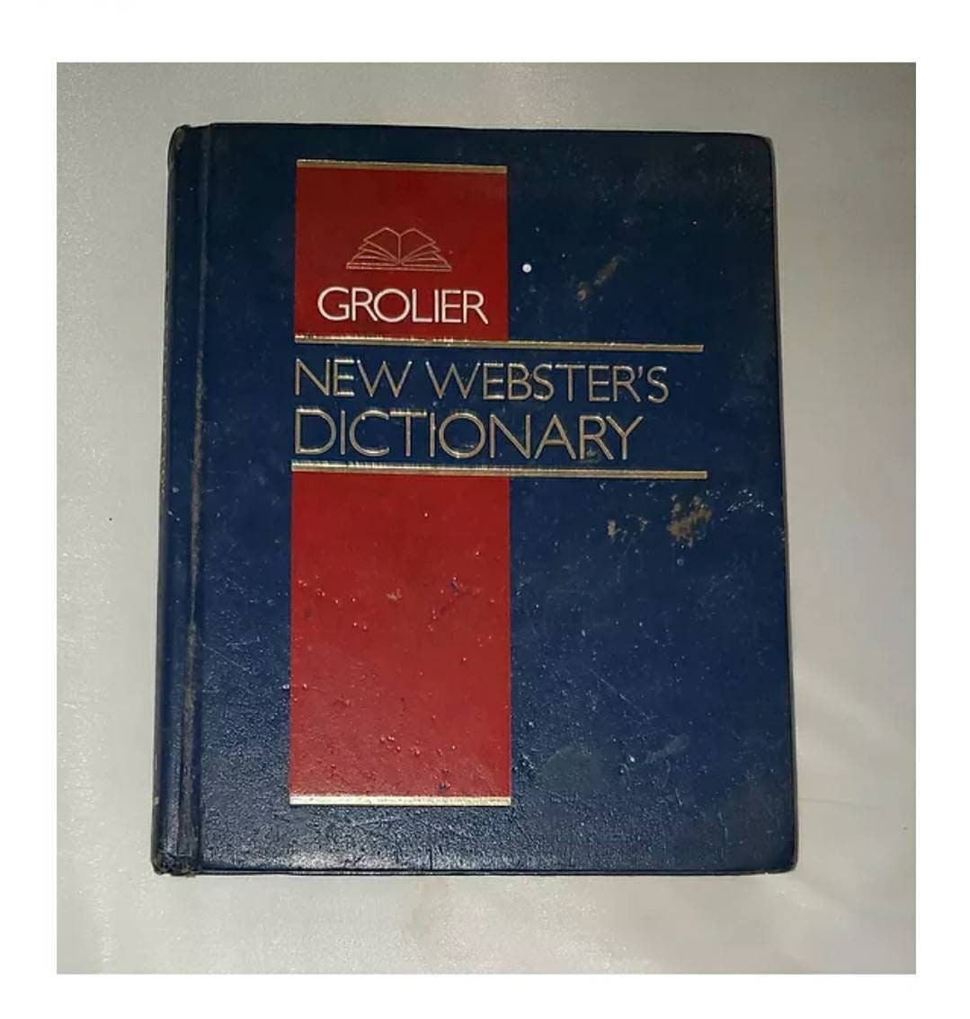 Grolier New Webster's Dictionary Volume 1 Vintage Hardcover 1992 - Etsy
