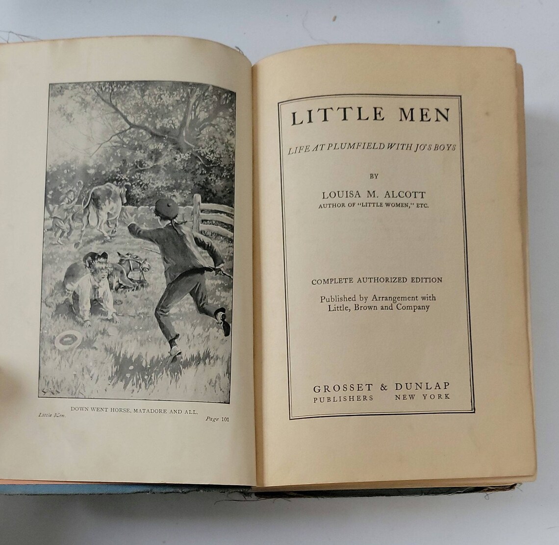 Little Men by Louisa M. Alcott Complete Authorized Edition 1913 Rare ...