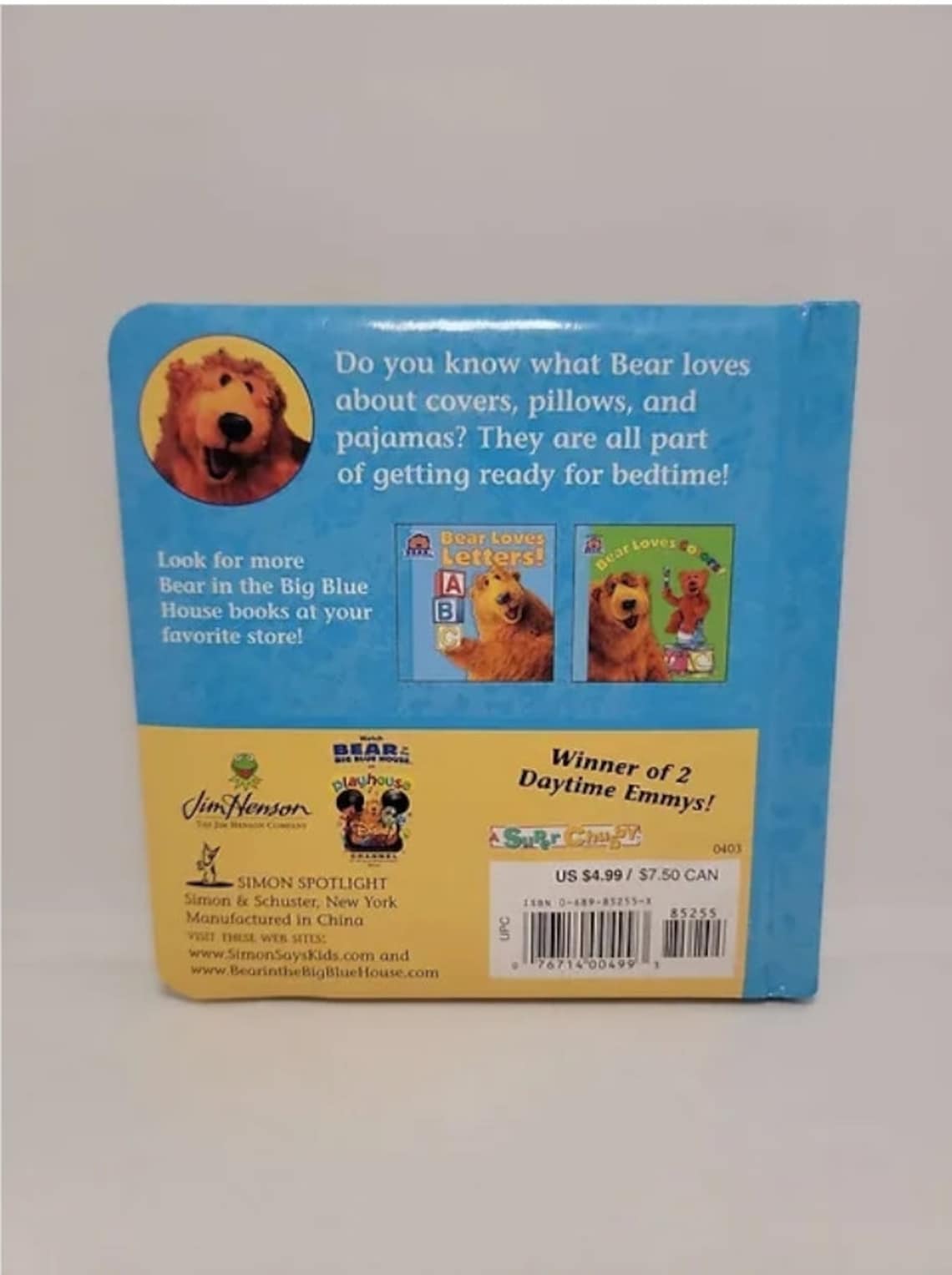 Bear Loves Bedtime jim Henson's Bear in the Big Blue House Series Board ...