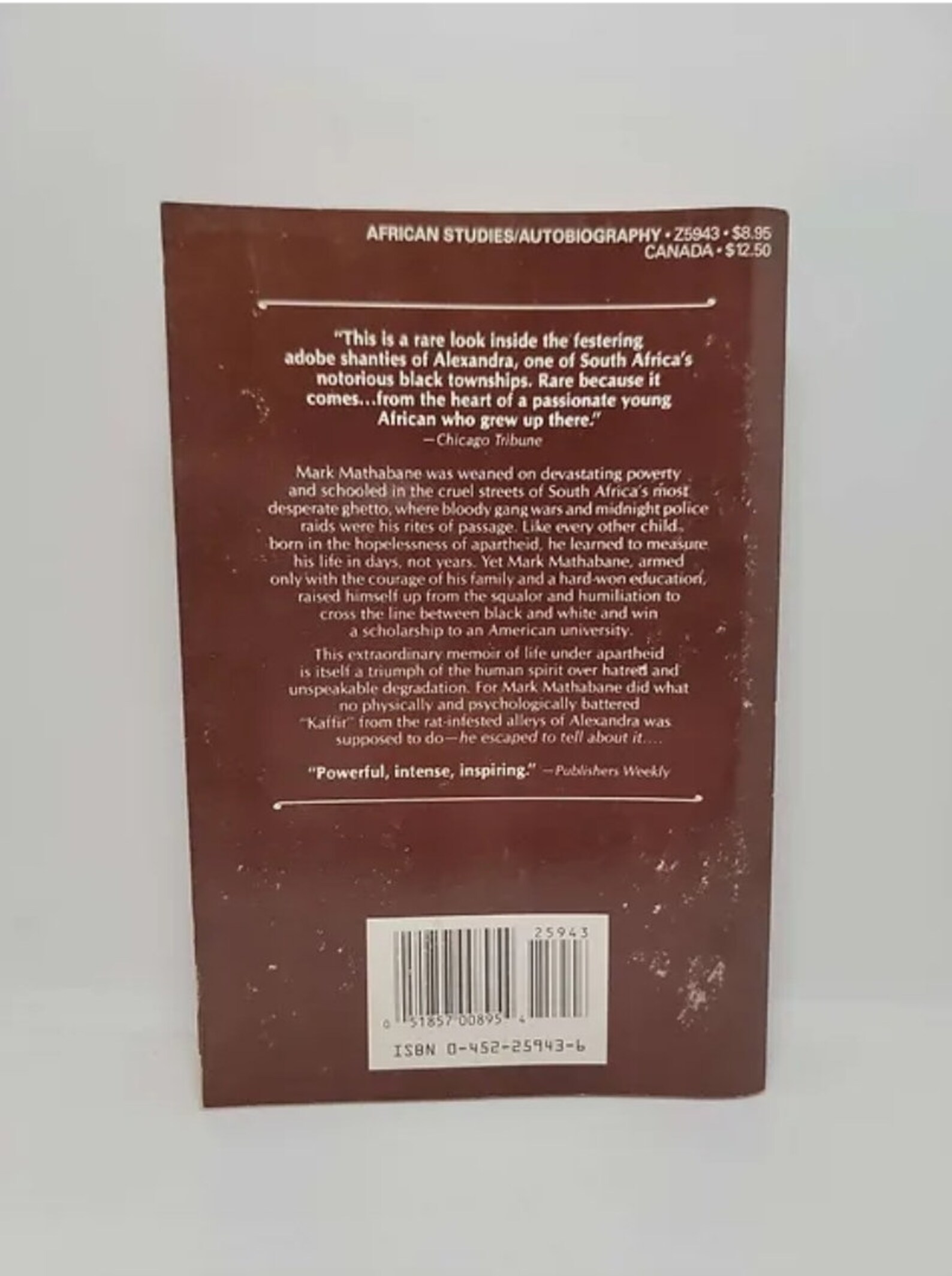 Kaffir Boy: the True Story of a Black Youth's Coming of Age in ...