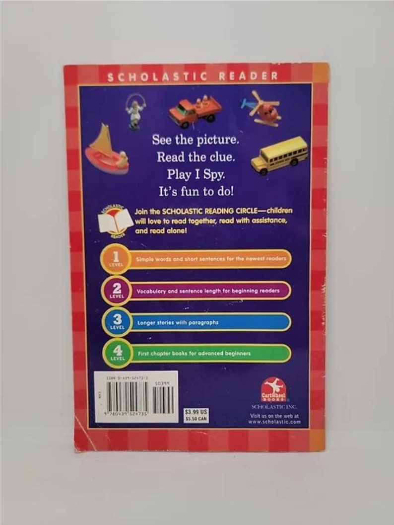 I Spy a School Bus scholastic Reader Level 1 Paperback - Etsy