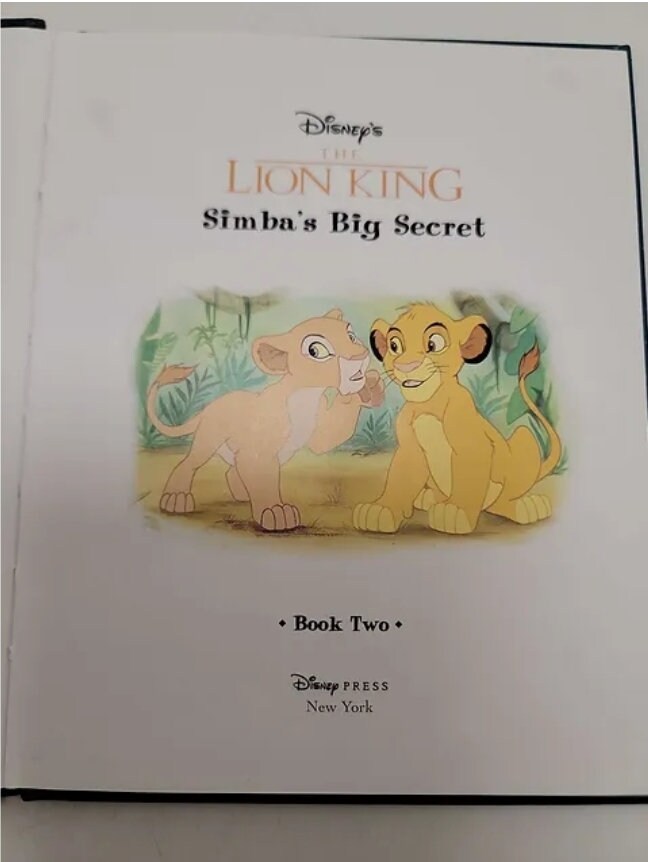 Simba's Big Secret: Disney's the Lion King, Bedtime Stories Book Two ...