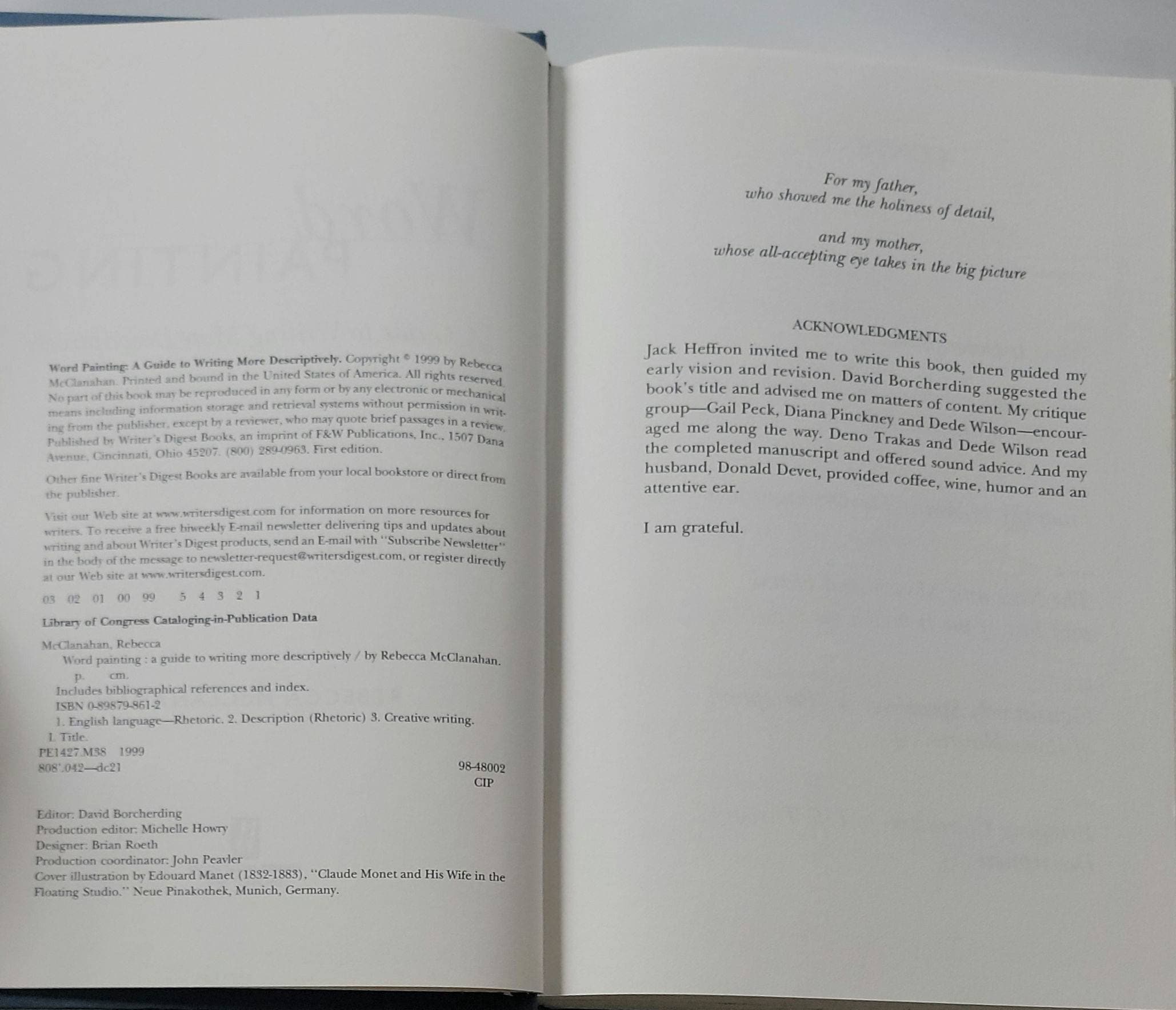 Word Painting: A Guide to Writing More Descriptively - Hardcover 1999 ...