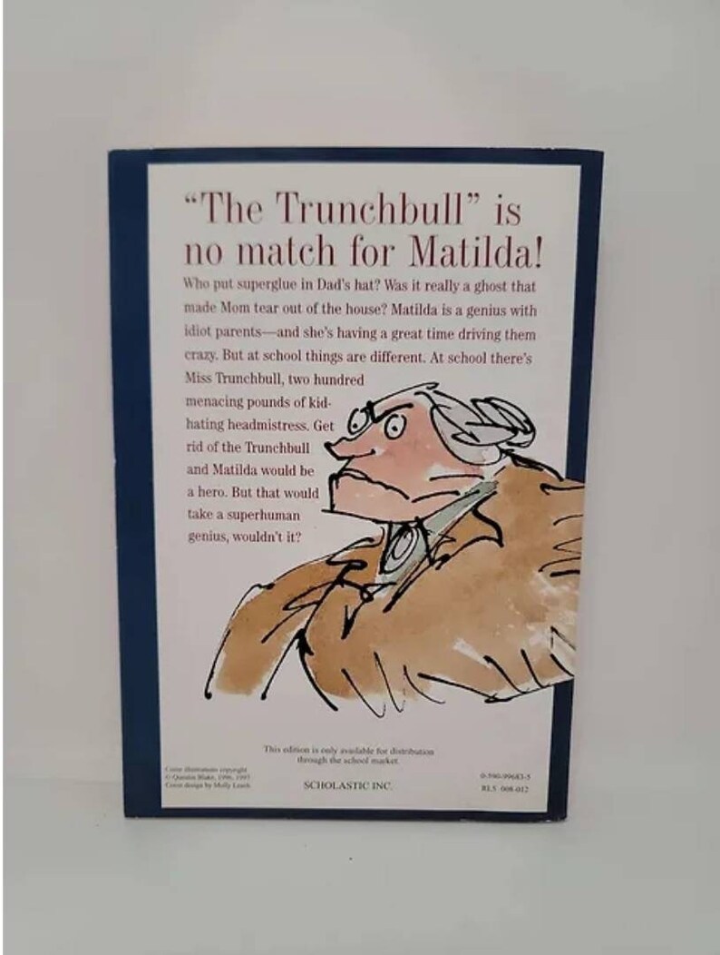 Matilda by Roald Dahl (1988-08-01) Paperback Matilda is a Sweet ...