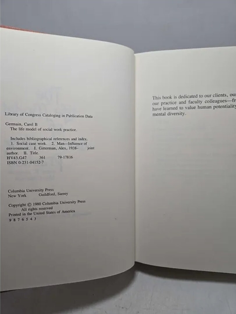 The Life Model of Social Work Practice by Carel B. Germain (author ...