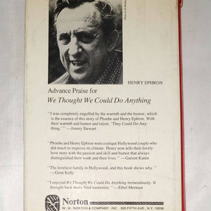 We Thought We Could Do Anything by Henry Ephron - Vintage Hardcover ...