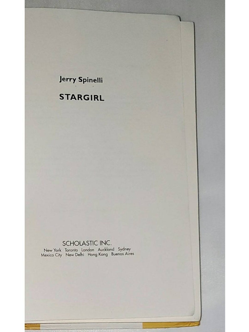 Stargirl by Jerry Spinelli Vintage Hardcover 2000 - Etsy