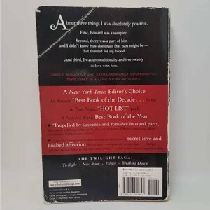 Twilight, Book 1 Paperback by Stephenie Meyer - Etsy