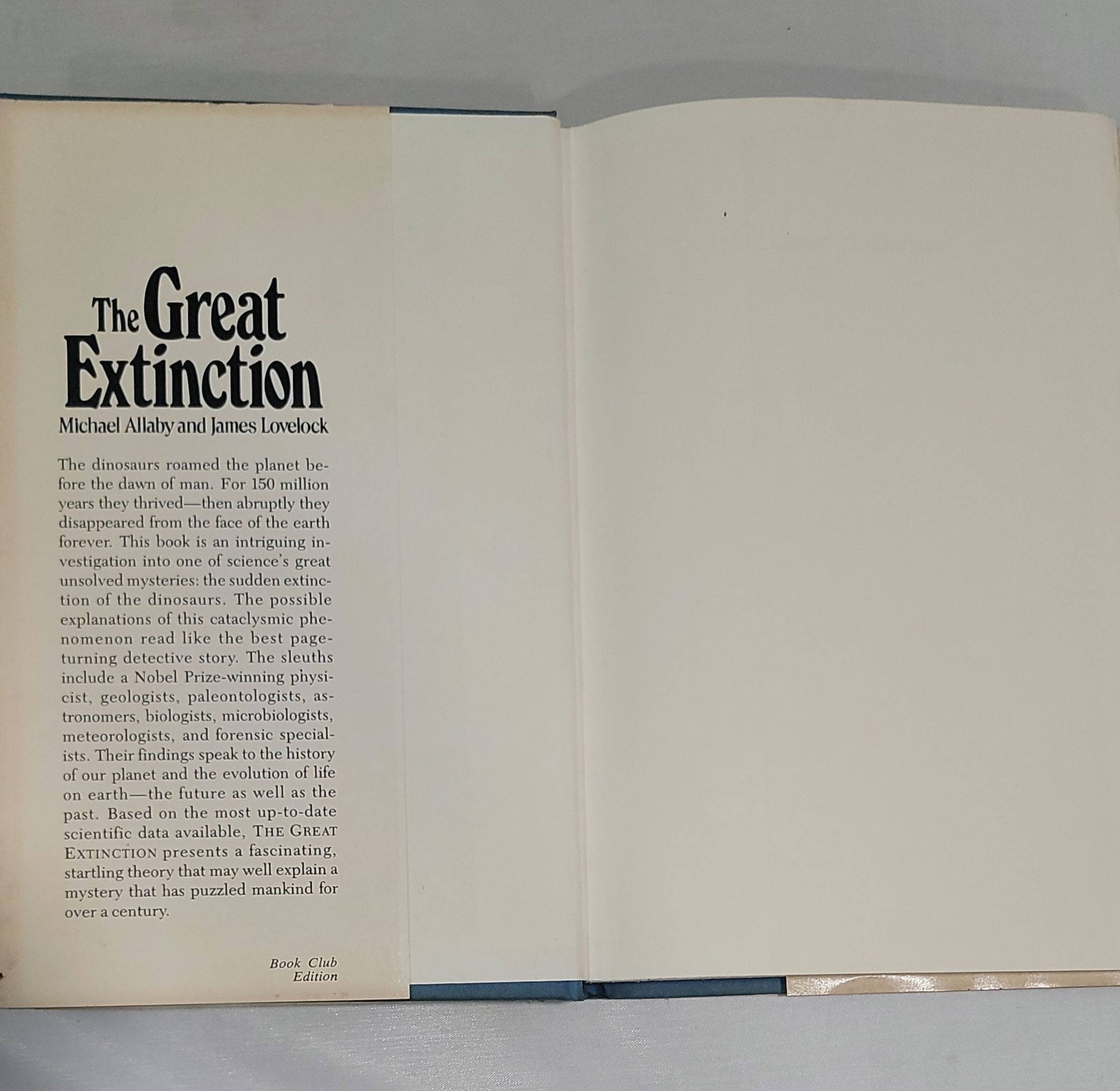 The Great Extinction by Michael Allaby and James Lovelock - Vintage ...