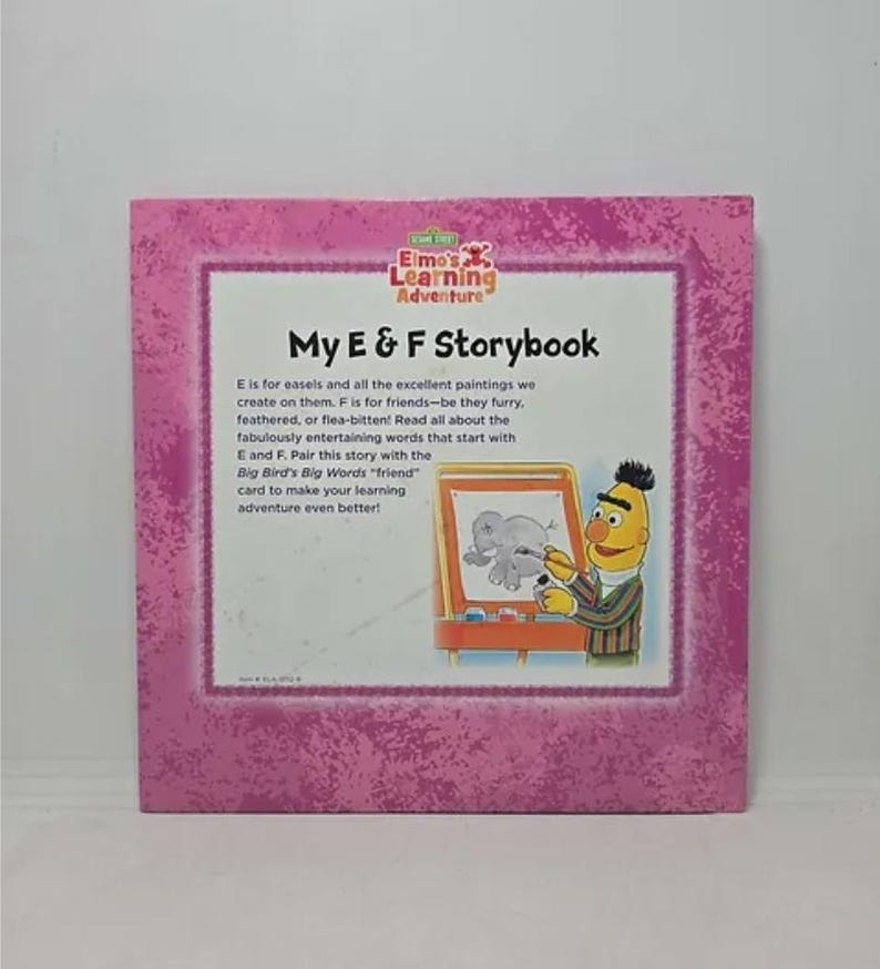 Elmo's Learning Adventure My E & F Storybook Hardcover - Etsy