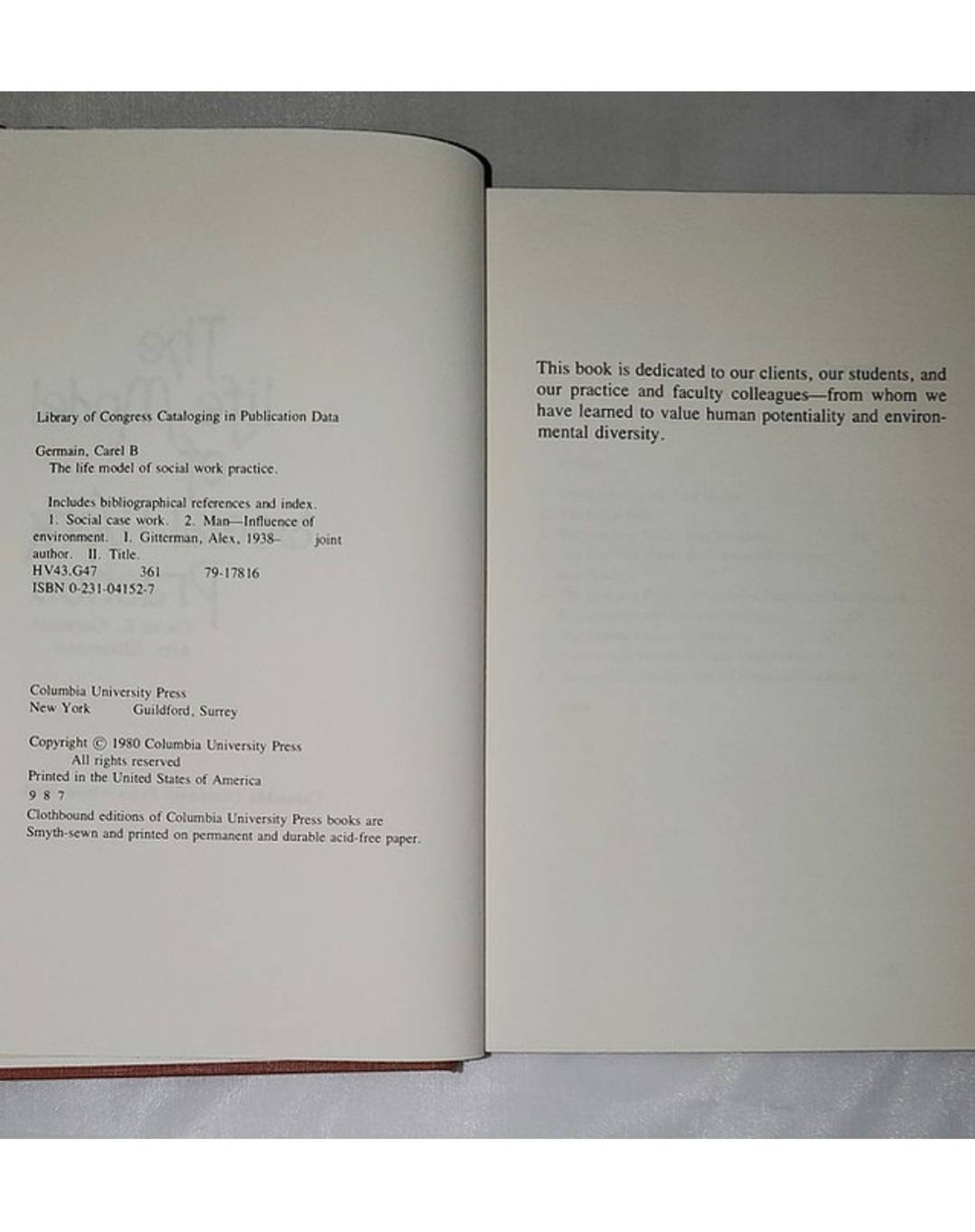 The Life Model of Social Work Practice by Carel B. Germain & - Etsy