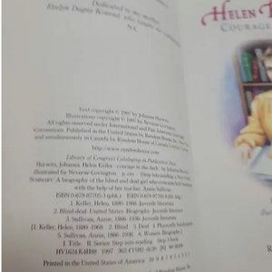 Helen Keller: Courage in the Dark by Johanna Hurwitz, Neverne Covington ...
