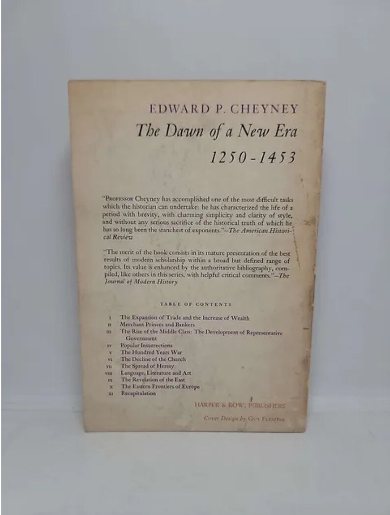 The Dawn of a New Era, 1250-1453 (the Rise of Modern Europe Series ...