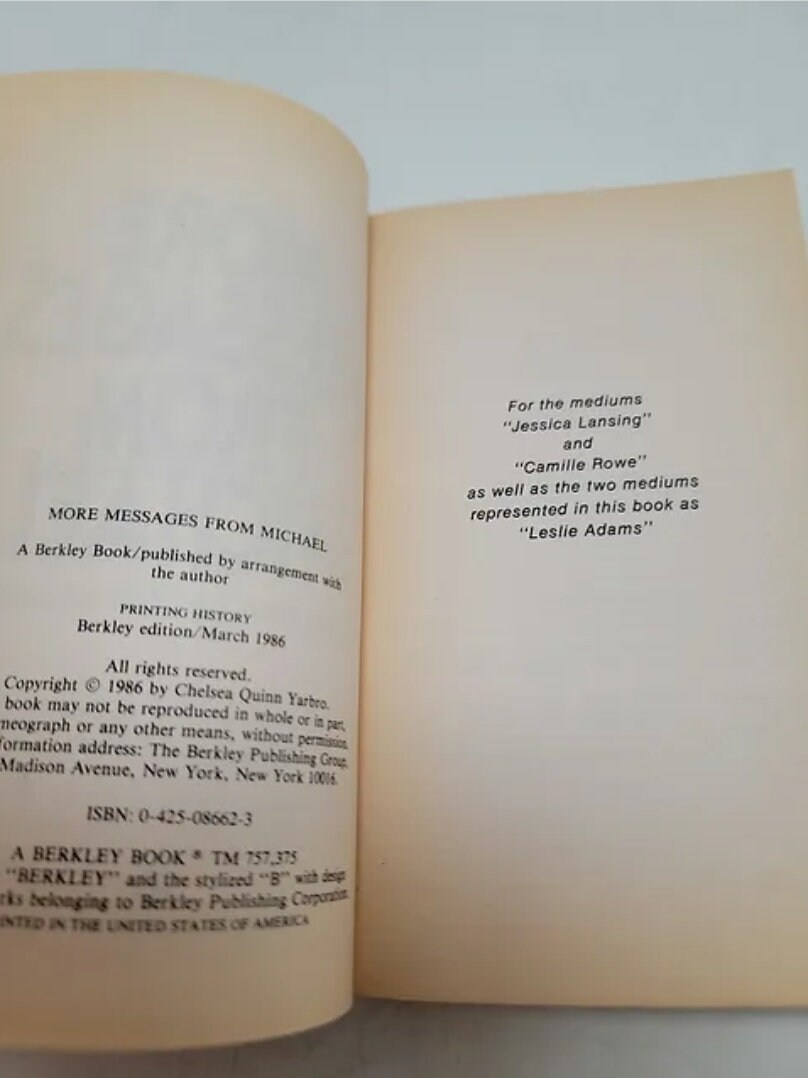 More Messages From Michael Mass Market Paperback – March 1, 1986 by ...
