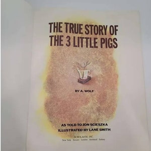The True Story of the Three Little Pigs Paperback – Picture Book, March ...