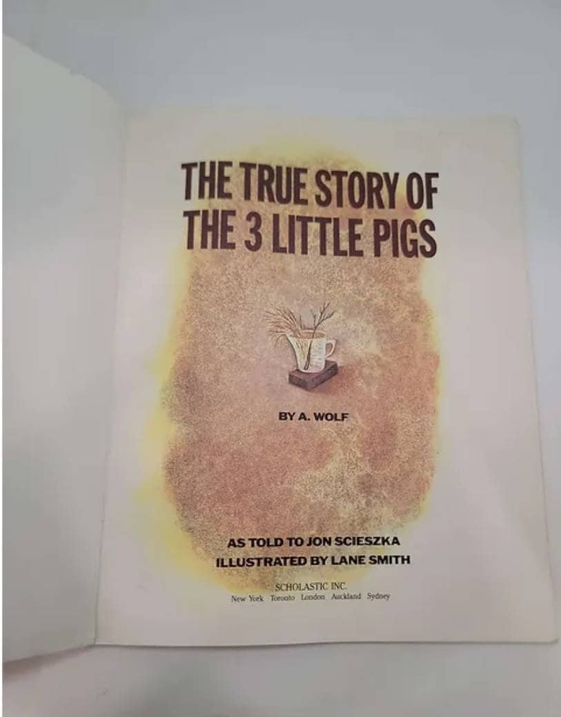 The True Story of the Three Little Pigs Paperback Picture Book, March 1 ...