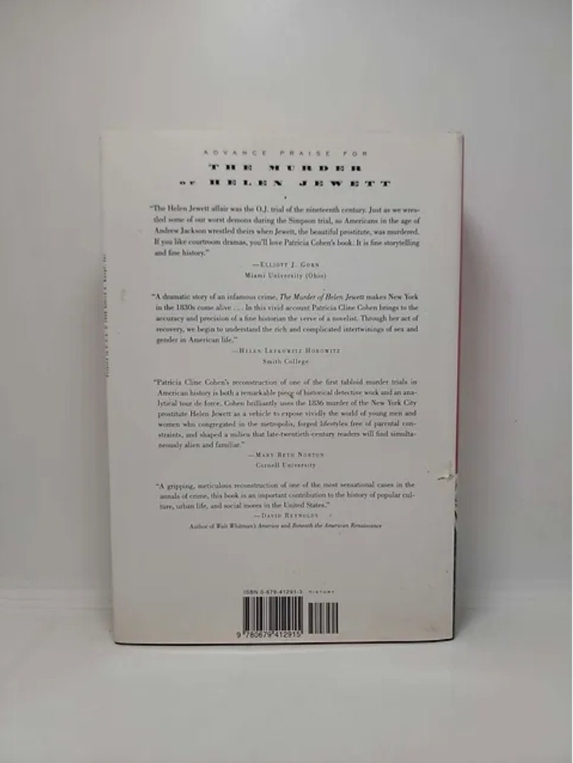 The Murder of Helen Jewett: the Life and Death of a Prostitute in ...