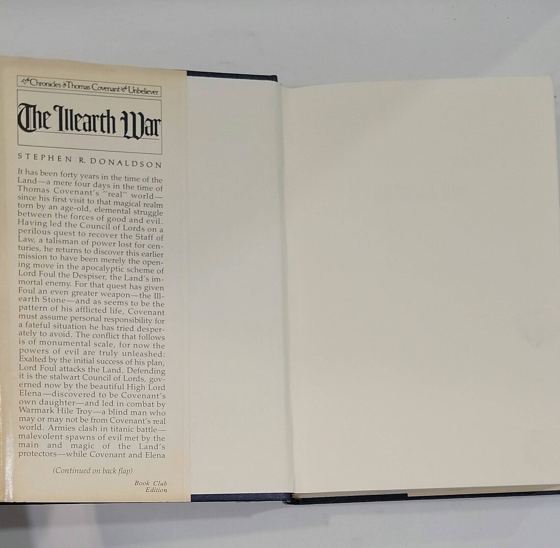 The Illearth War: an Epic Fantasy Hardcover – Vintage 1977 by Stephen R ...