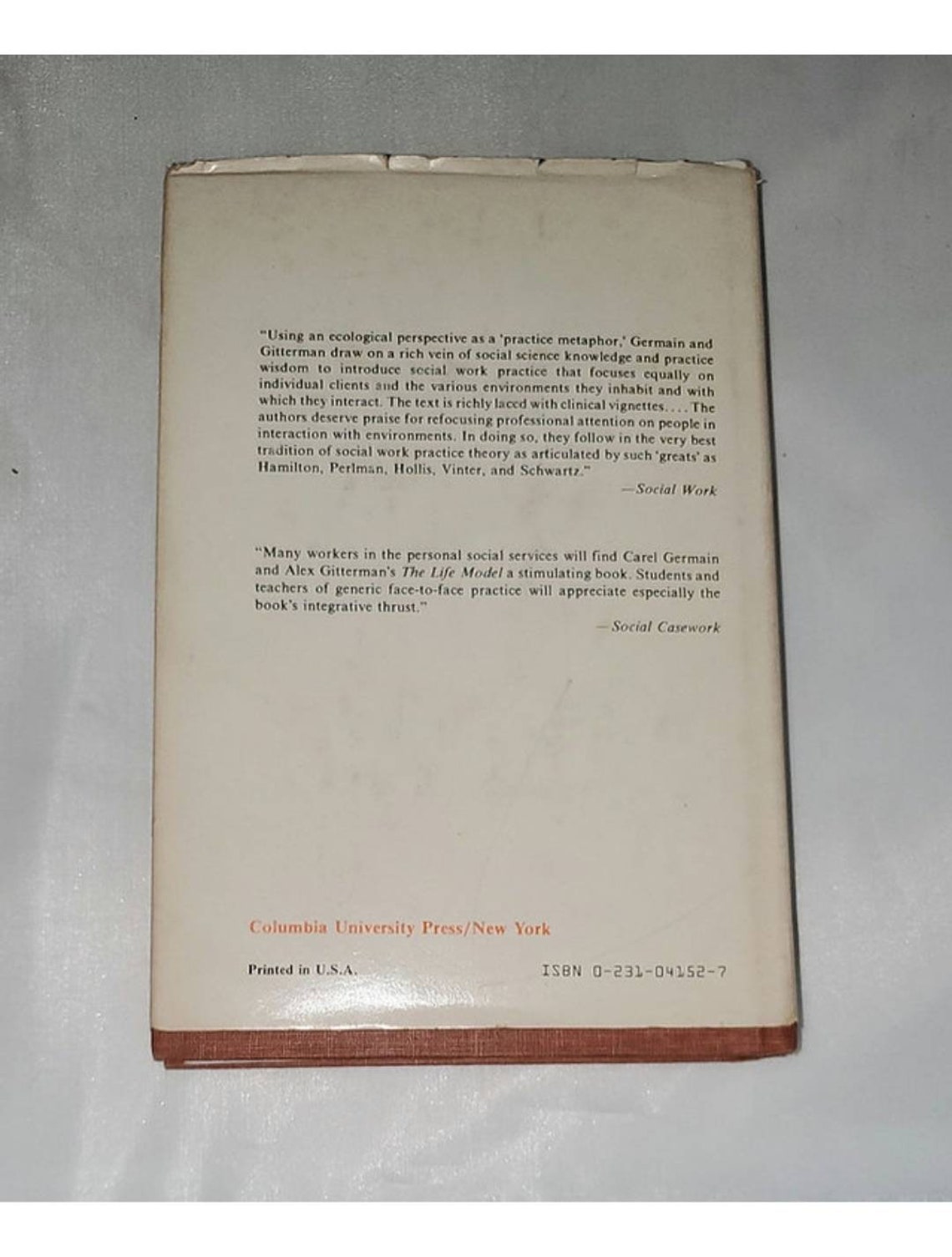 The Life Model of Social Work Practice by Carel B. Germain & - Etsy